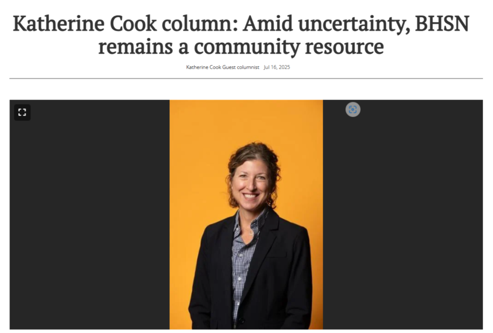 BHSN's CEO Katherine Cook Pens Op-Ed for Press Republican | Behavioral ...